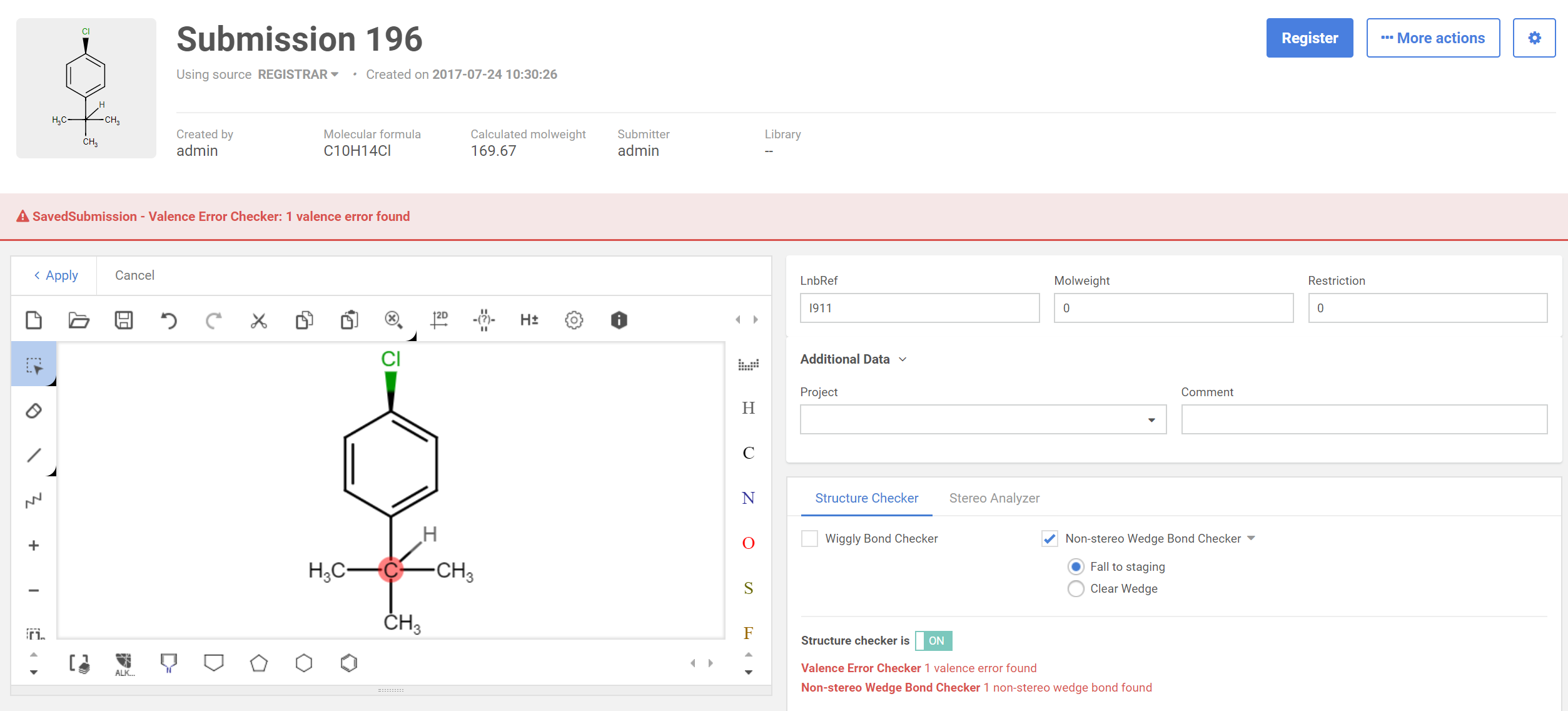 Compound Registration