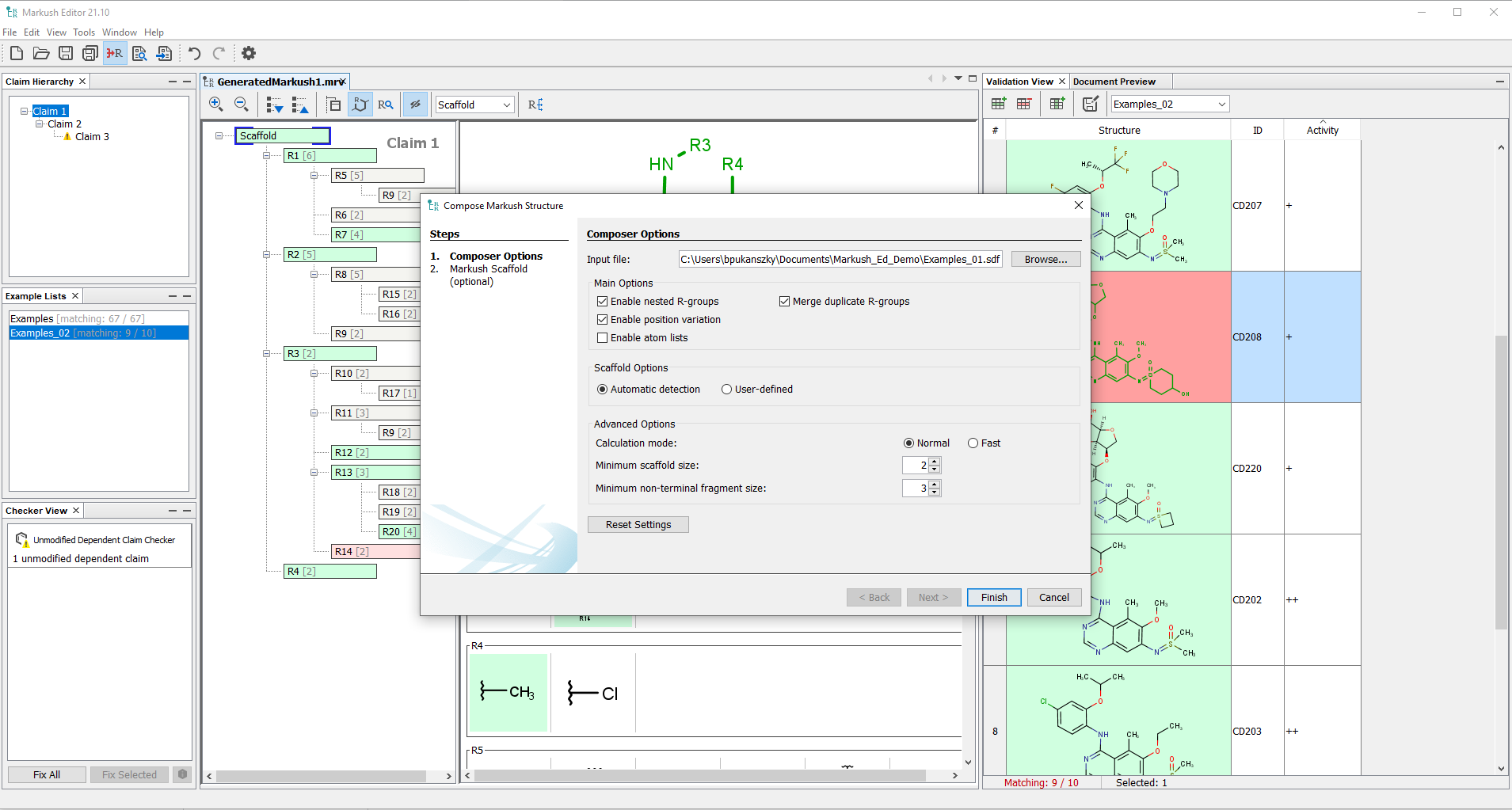 Markush Editor and MarkushTools