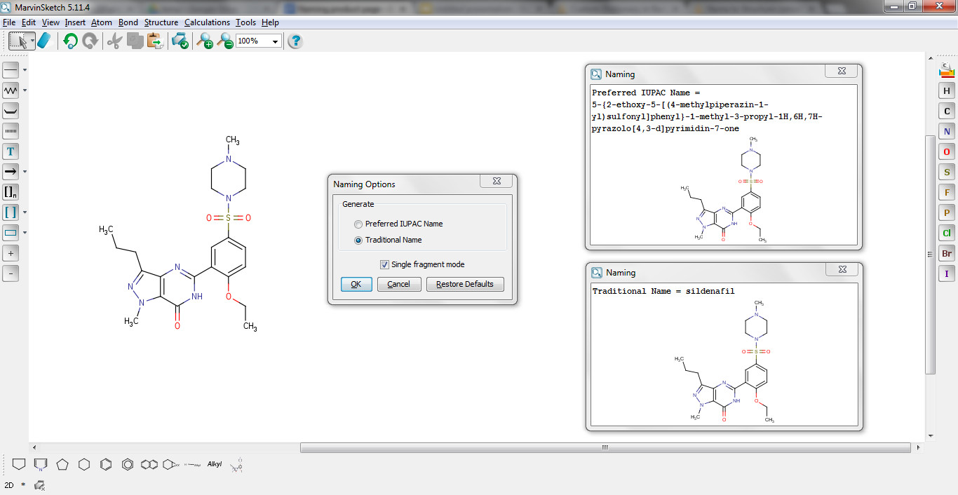 Chemical Naming and Structure Conversion